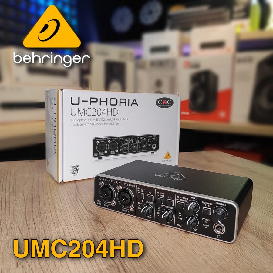 BEHRINGER UMC204HD INTERFAZ DE AUDIO – c&celectronica
